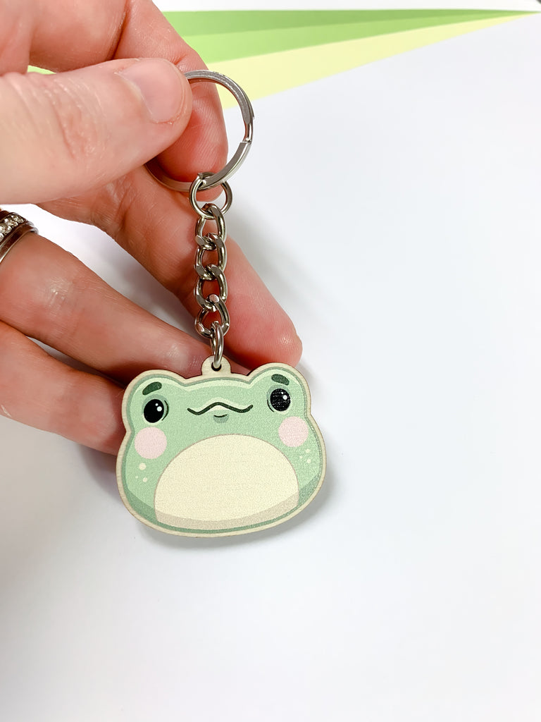 Cute Frog Keychain – PeachyApricot