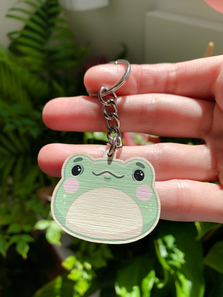 Cute Frog Keychain – PeachyApricot