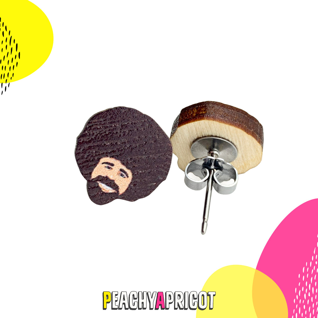 Bob Ross Earrings| PeachyApricot