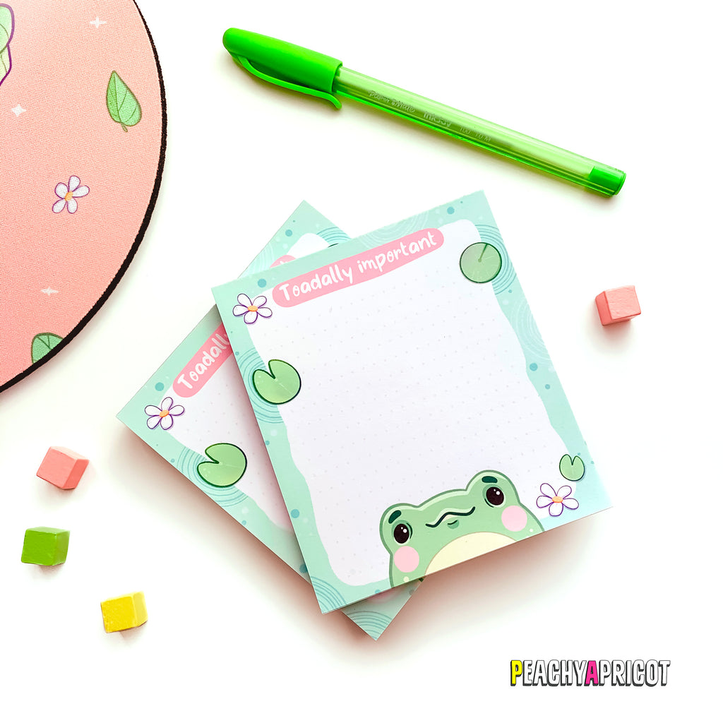 Cute Frog Notepad – PeachyApricot