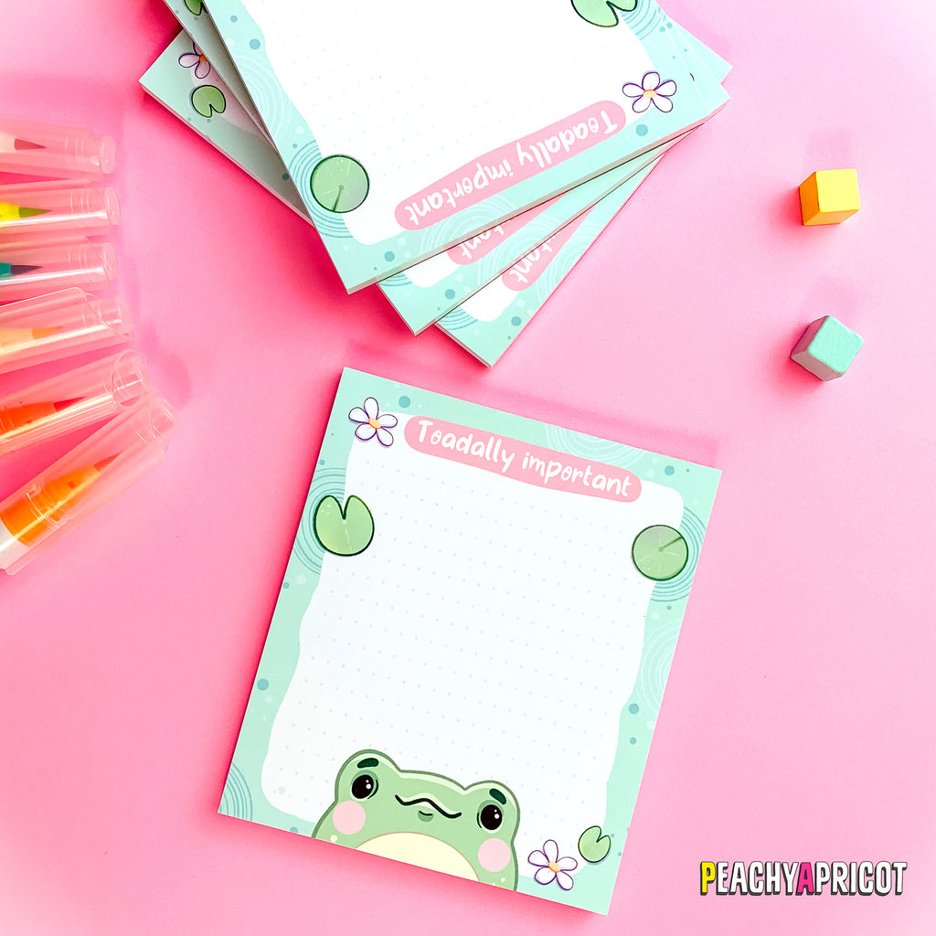 Cute Frog Notepad – PeachyApricot